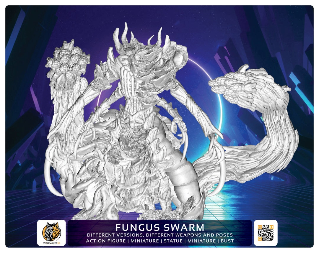 Fungus Colossus, Mushroom Creature, Monster, Fantasy Miniature, Mushroom Zombie, Ent, Parasite ...