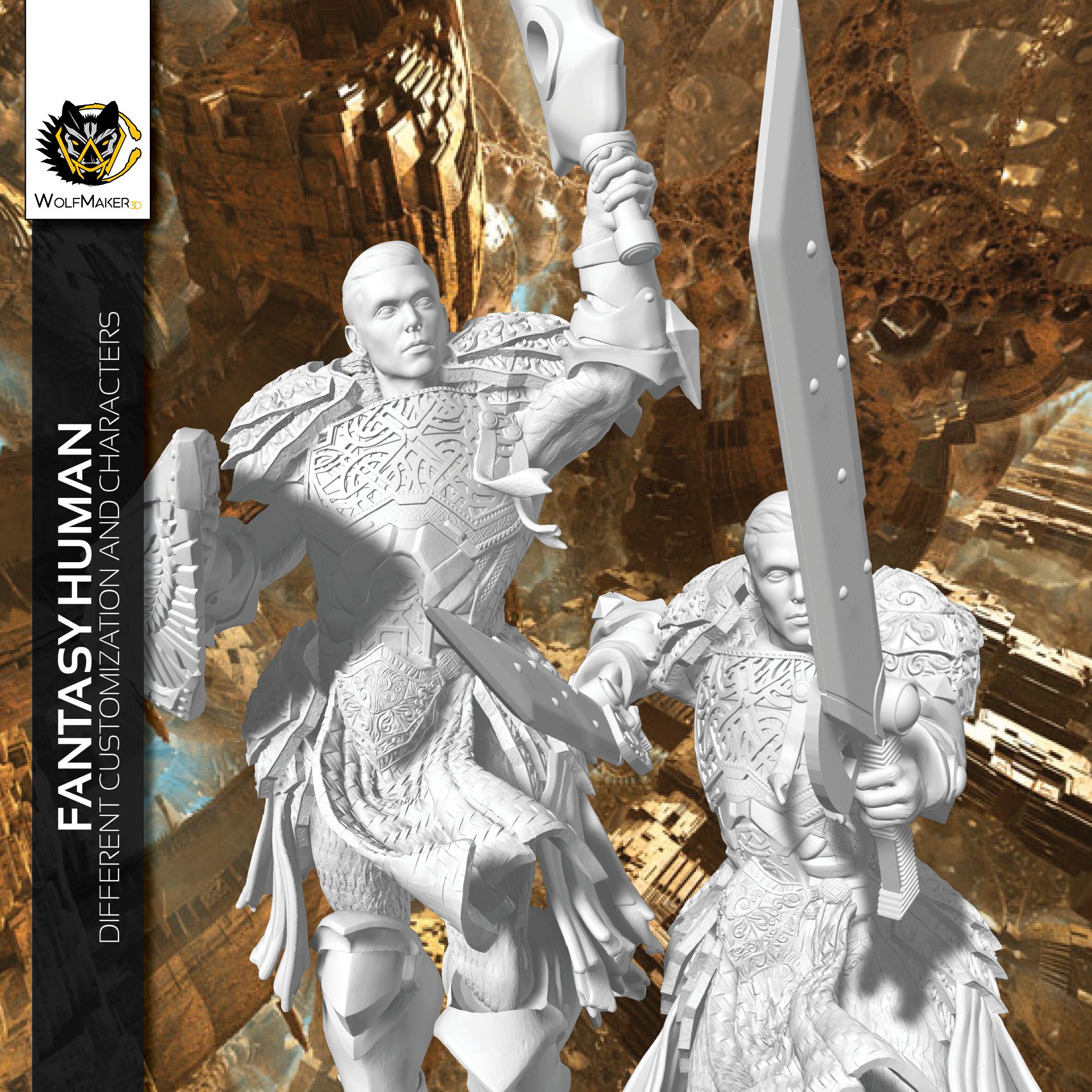 Kalitus Defenders Fantasy Human Heroes Warrior Soldier - Etsy UK