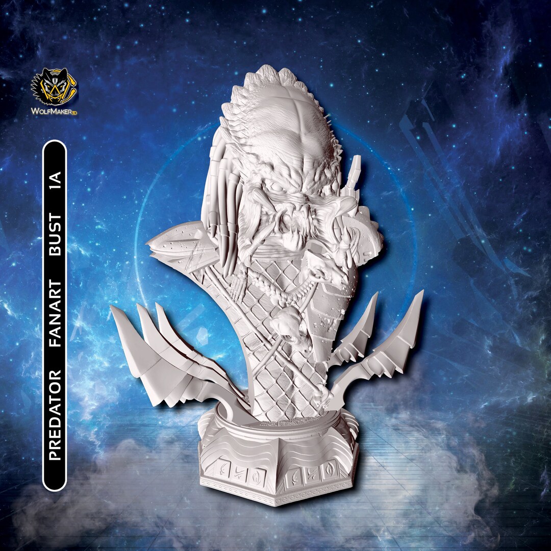 Fanmade Busts Inspired by Alien and Predator, Printed in Resin, Made in ...