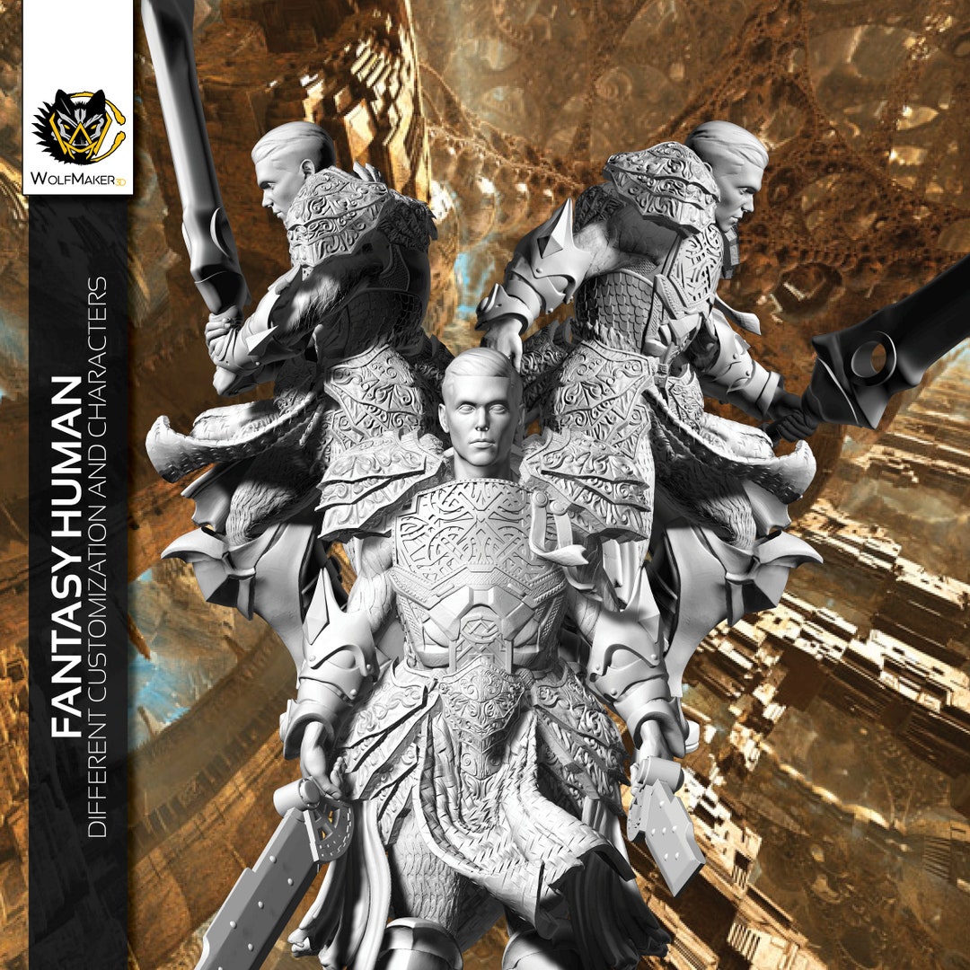 Kalitus Defenders Fantasy Human Heroes Warrior Soldier - Etsy