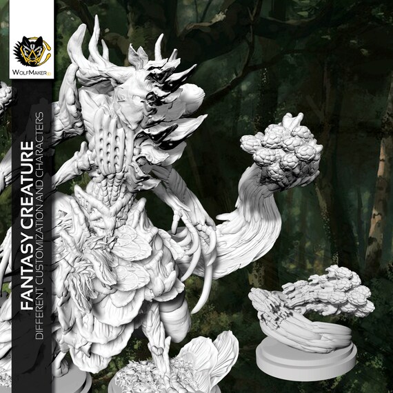 Fungus Colossus Mushroom Creature Monster Fantasy | Etsy