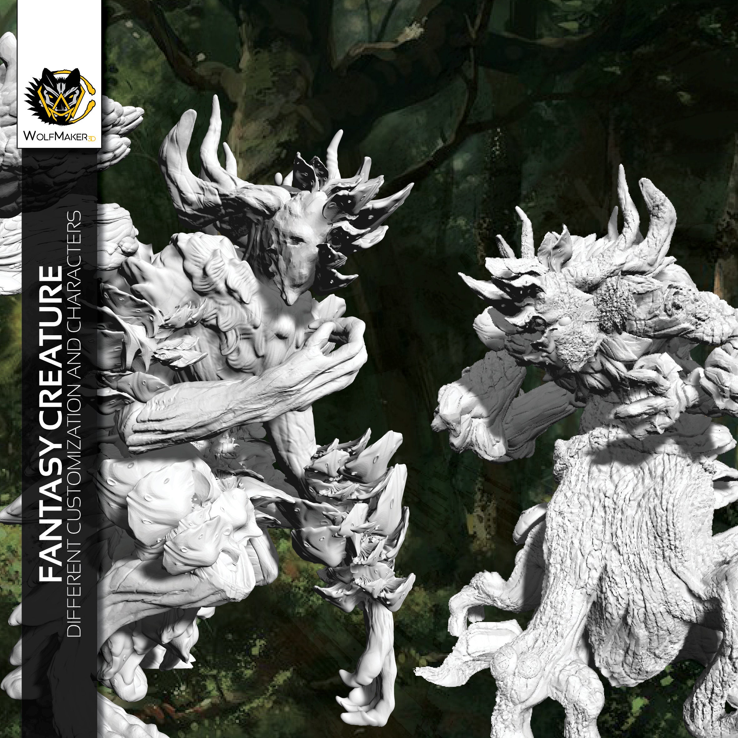 Fungus Colossus Mushroom Creature Monster Fantasy | Etsy