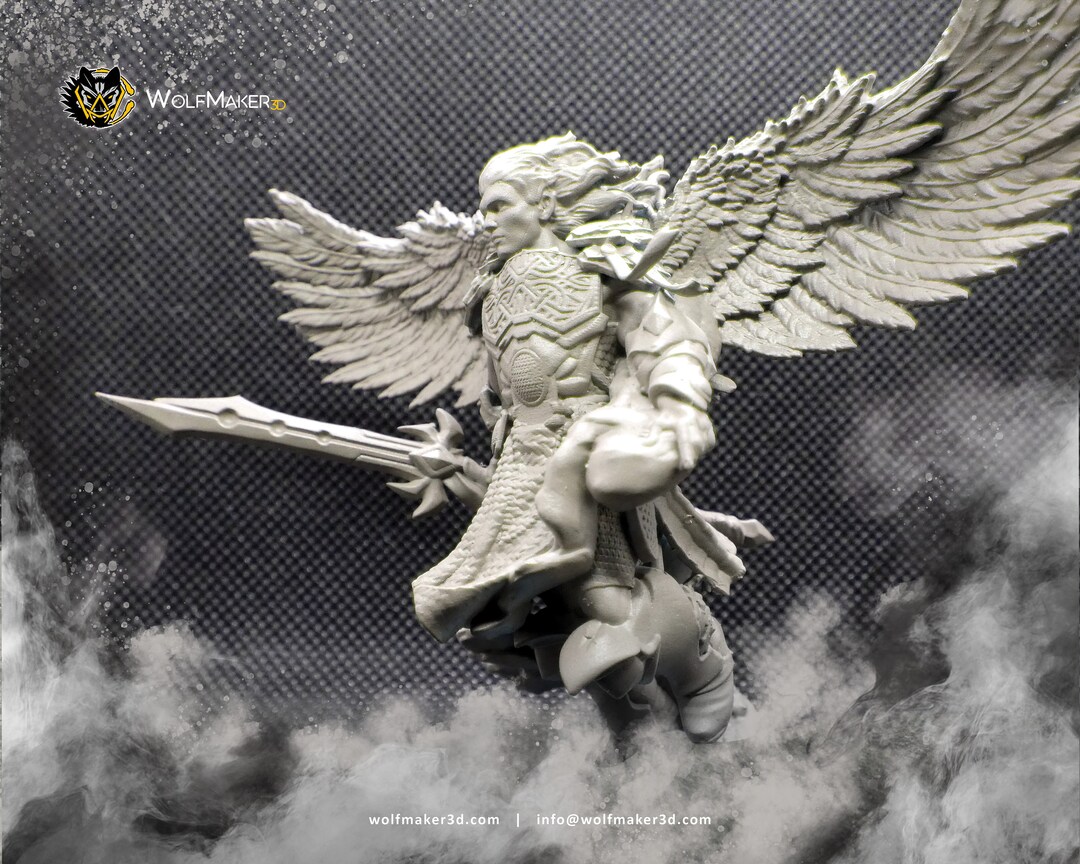 Warrior Angel Seraph Fighting Archangel Fantasy Miniature - Etsy