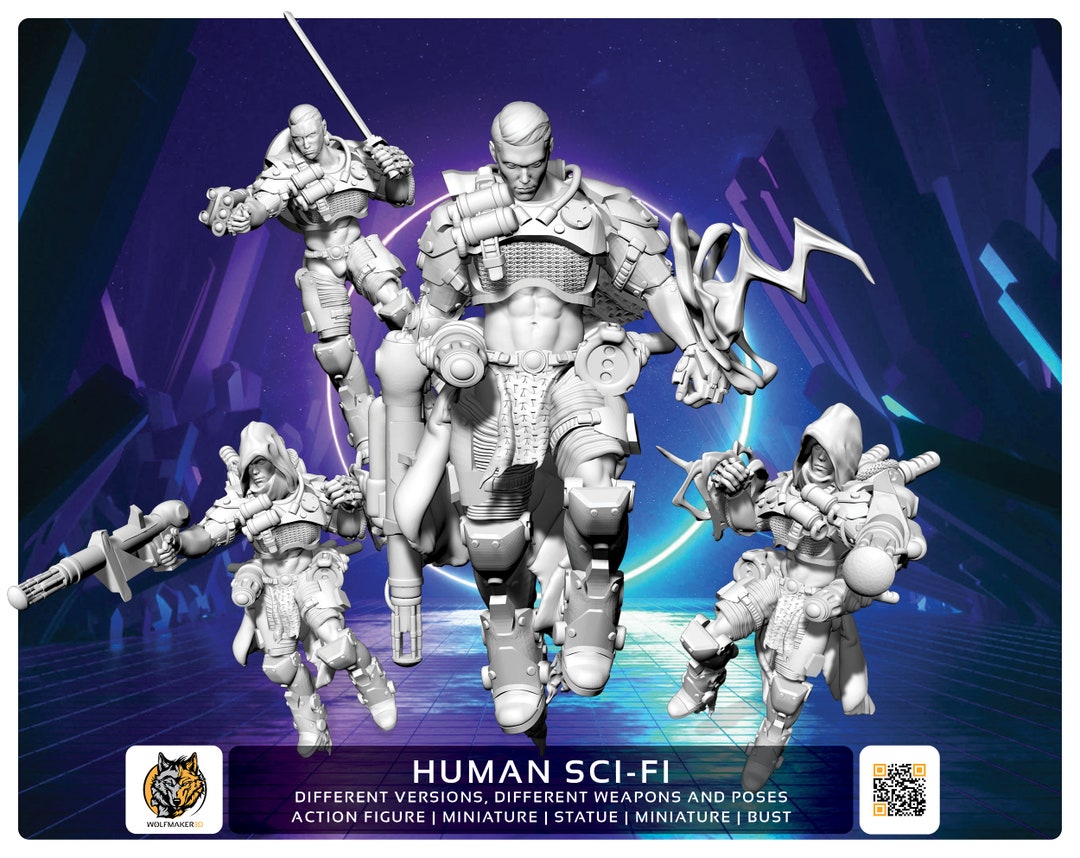 Scifi Soldier, Science Fiction, Futuristic Soldier, Cyborg, Resin ...