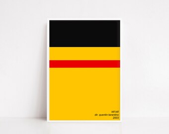 Kill Bill Minimalist Colour Palette Circles Print A4 | Etsy
