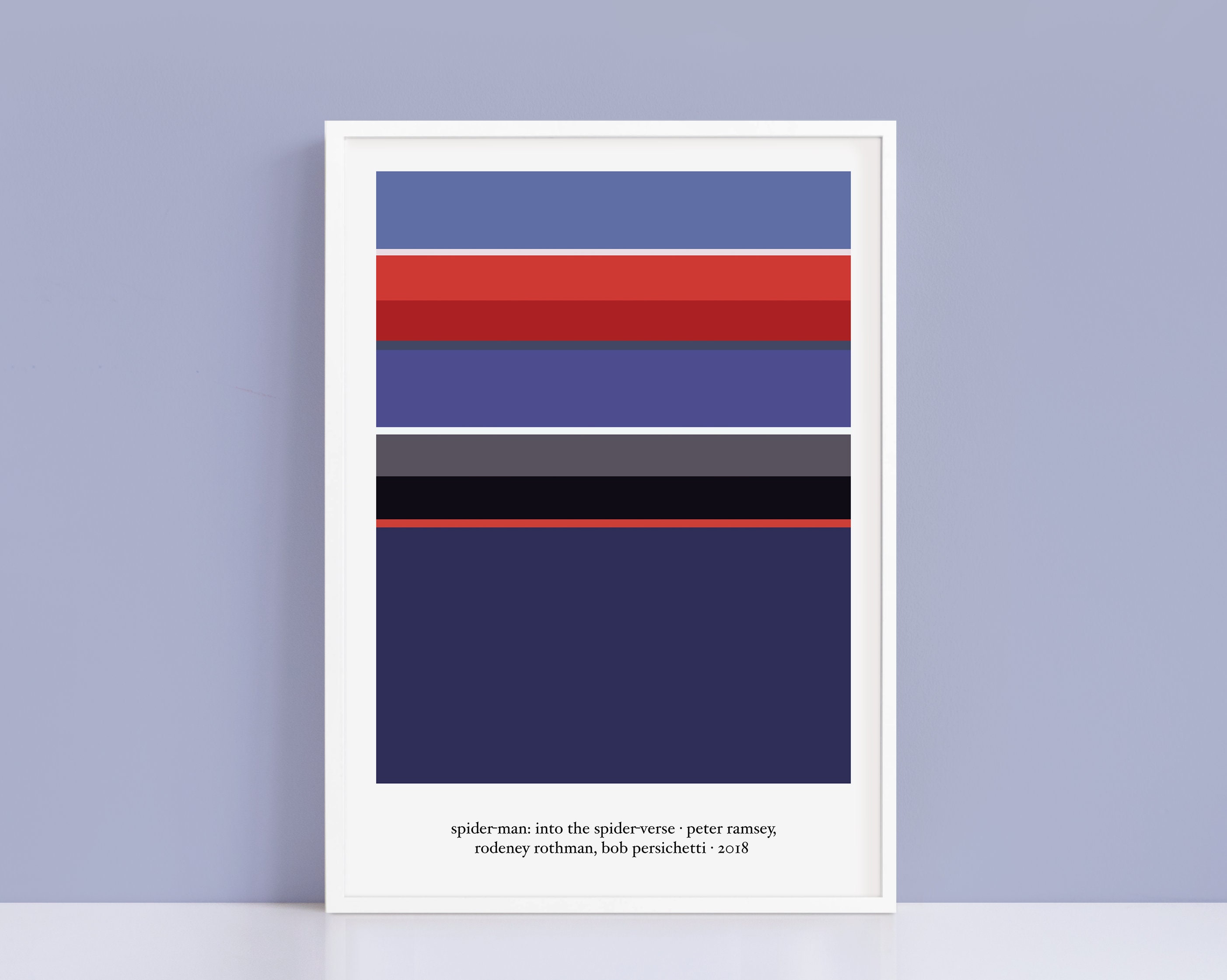 Spider-man: Into the Spider-verse Minimalist Colour Palette Print | A4 ...