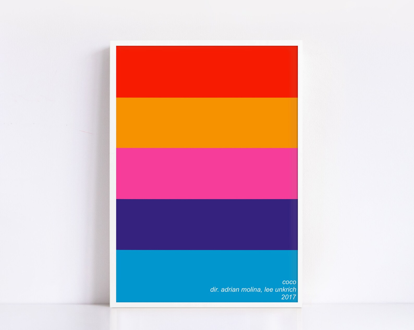 Coco Minimalist Colour Palette Print A4 Alternative Movie - Etsy Ireland