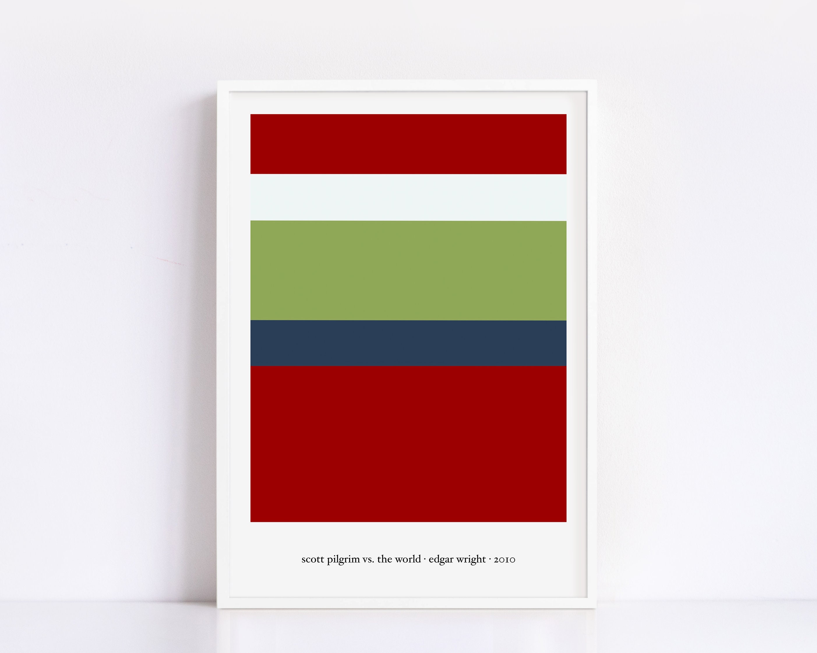 Music & Movie Posters The World minimalist colour palette print A4 ...