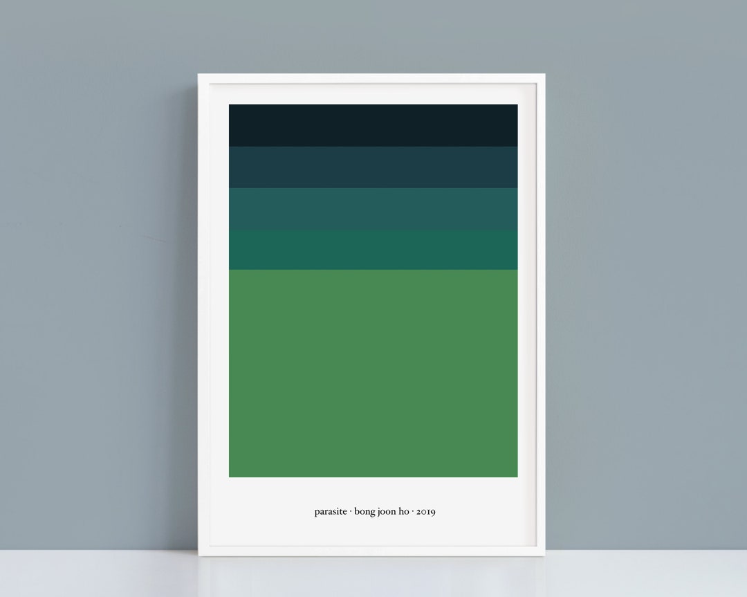 Parasite Minimalist Colour Palette Print | A4 and A3 Alternative Movie ...