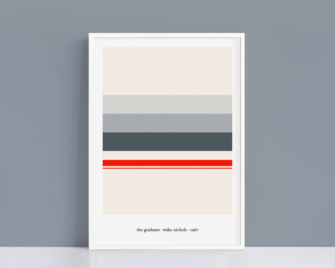 The Graduate Minimalist Colour Palette Print | A4 and A3 Alternative ...
