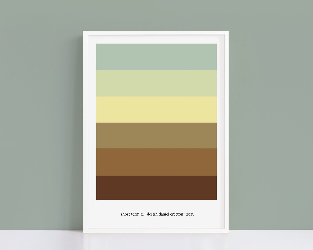 Short Term 12 Minimalist Colour Palette Print | A4 and A3 Alternative ...