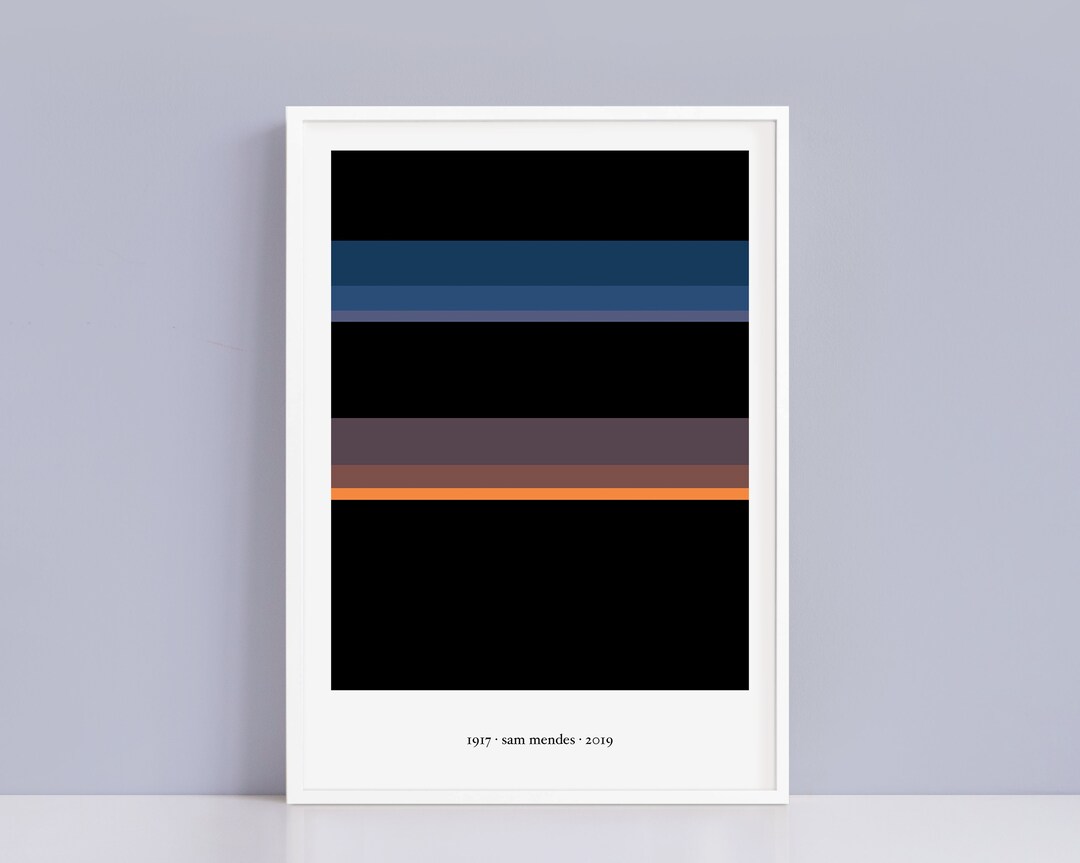1917 Minimalist Colour Palette Print | A4 and A3 Alternative Movie ...