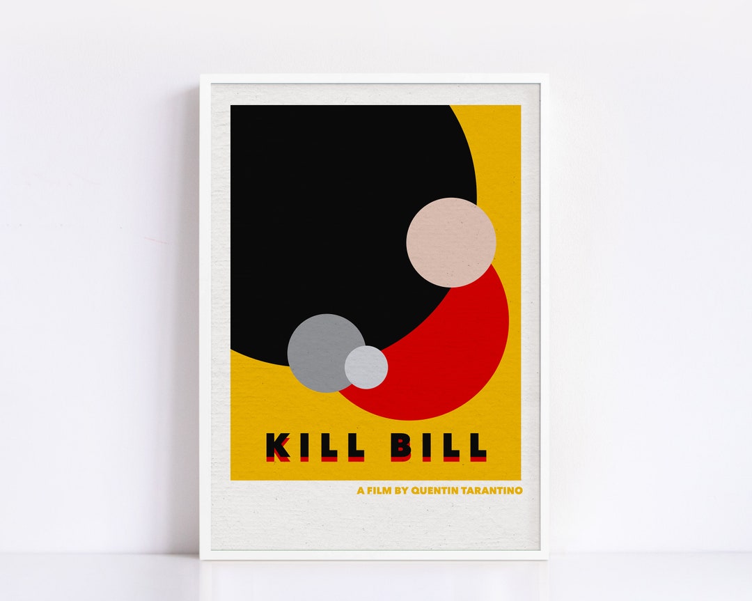 Kill Bill Minimalist Colour Palette Circles Print | A4 and A3 ...