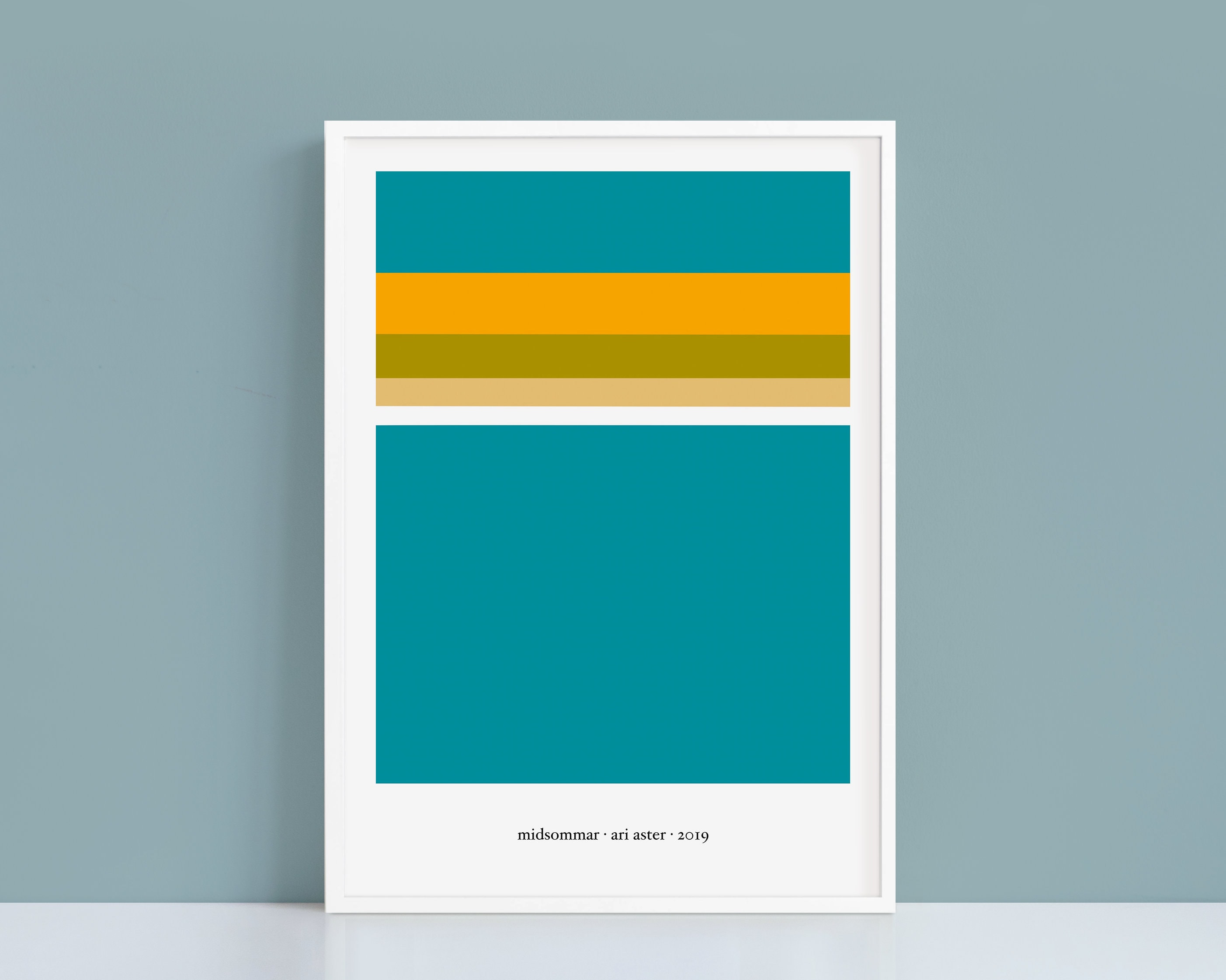 Midsommar Minimalist Colour Palette Print | A4 and A3 Alternative Movie ...