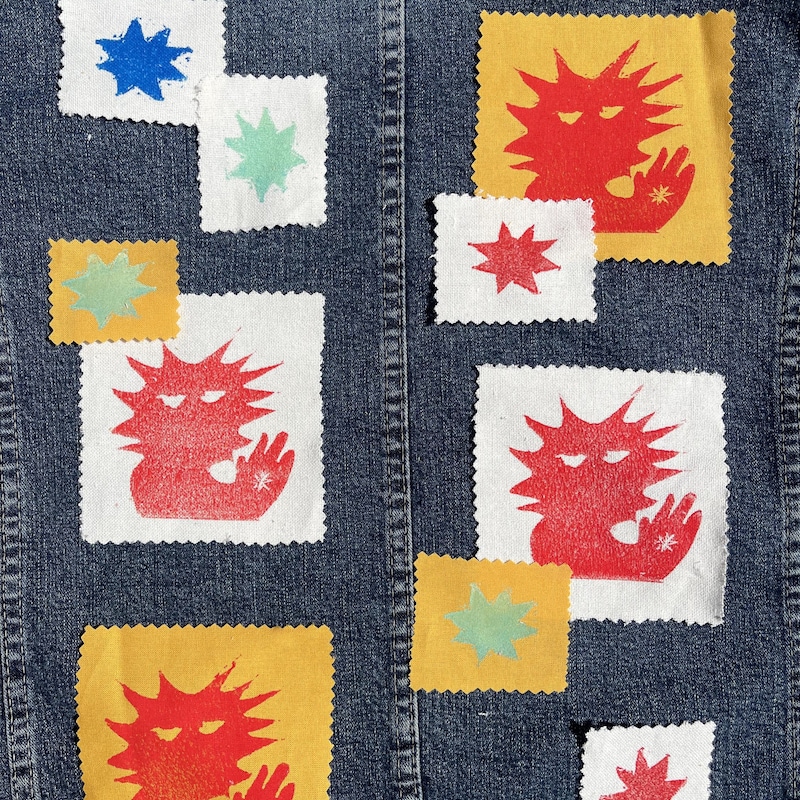 Sew on Lino Patch - Etsy