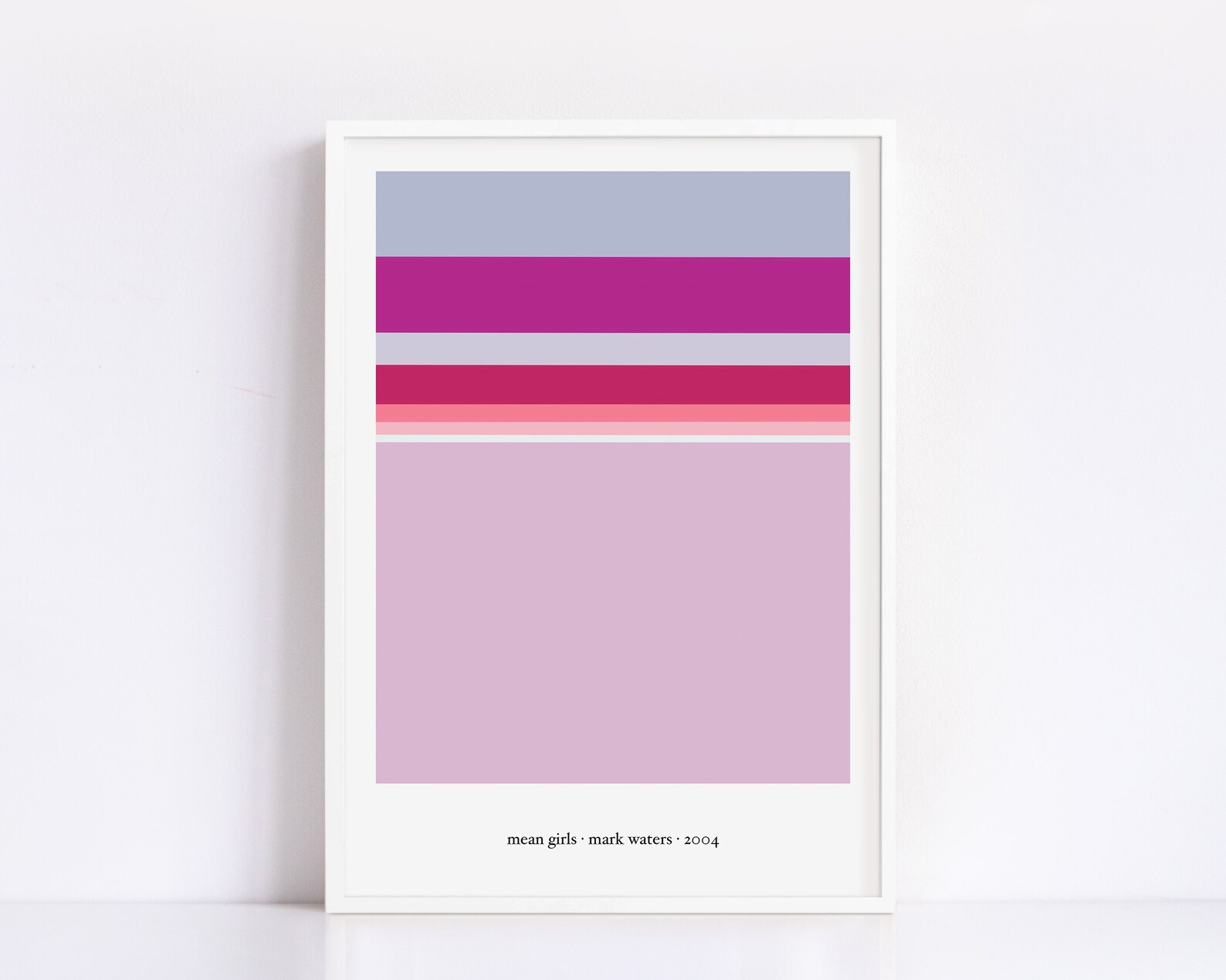 Mean Girls minimalist colour palette print A4 alternative | Etsy