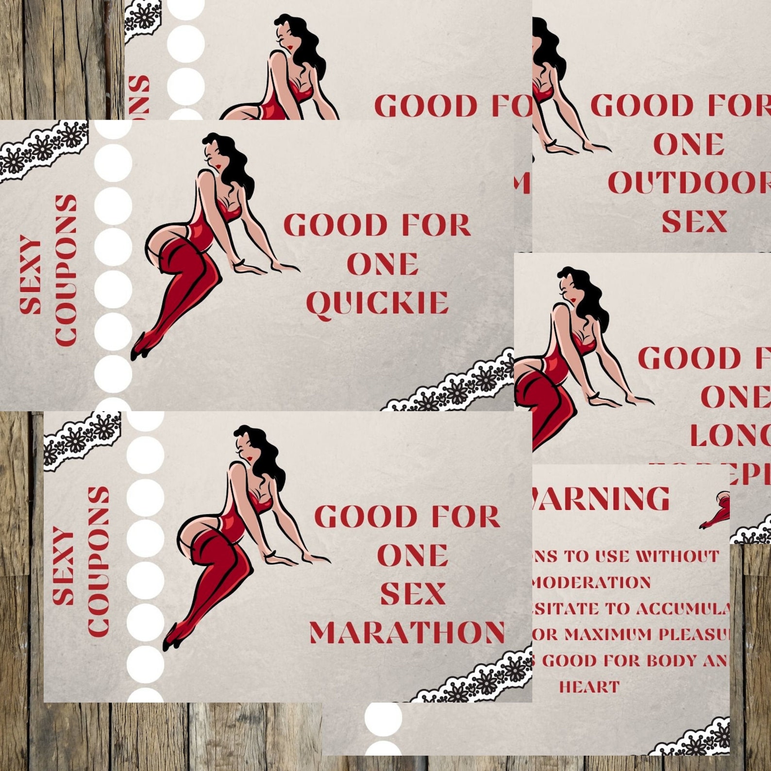 Printable Sexy Coupons Love Coupons Couple Coupons T Etsy