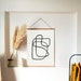 Abstract Line Art, Minimalist Line Drawing, One Line Wall Art, Modern ...