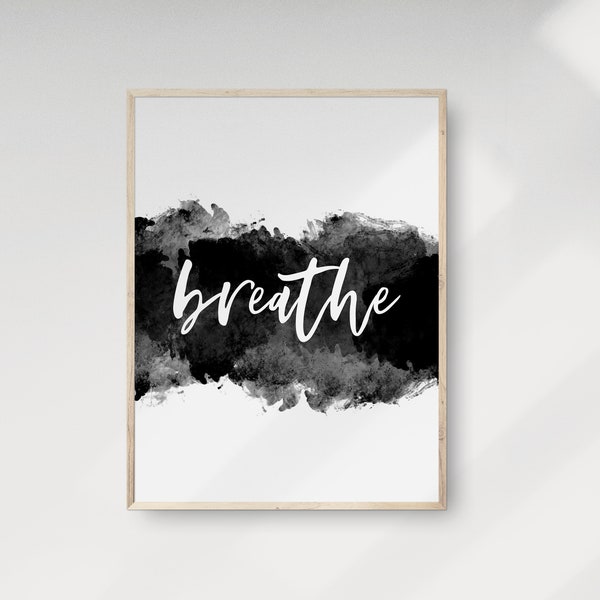Breathe Poster - Etsy