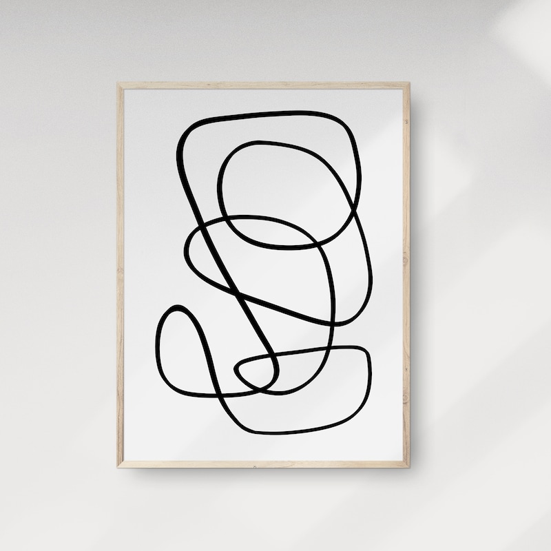 Abstract Scribble Art - Etsy