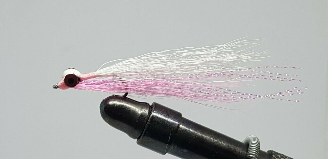 4QTY CLOUSER MINNOW Pink White Fly Fishing Flies - Etsy