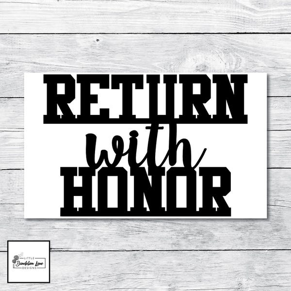 Returned With Honor - Etsy