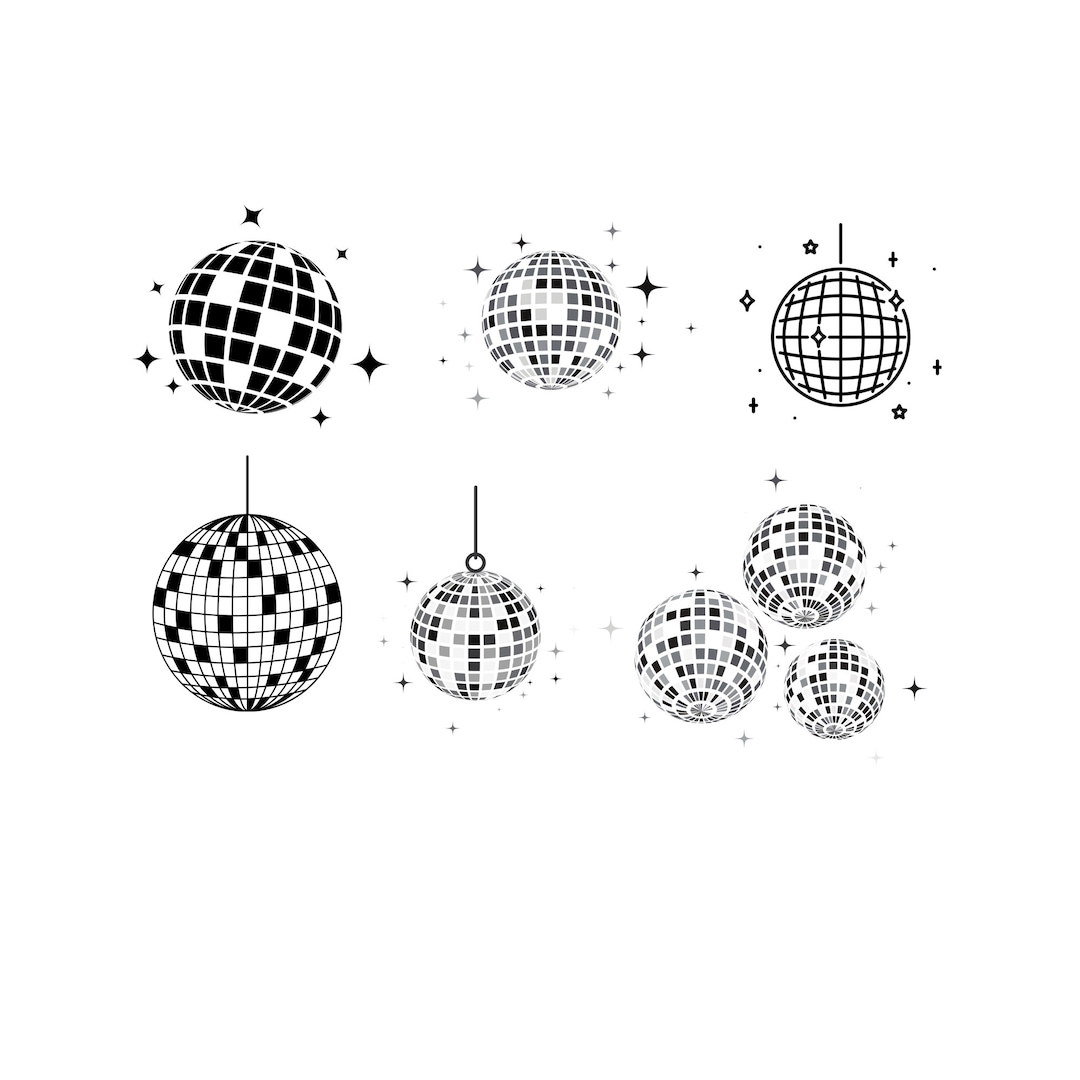 Disco Ball Bundle - Disco Ball Bundle SVG - SVG Download File - Plotter ...