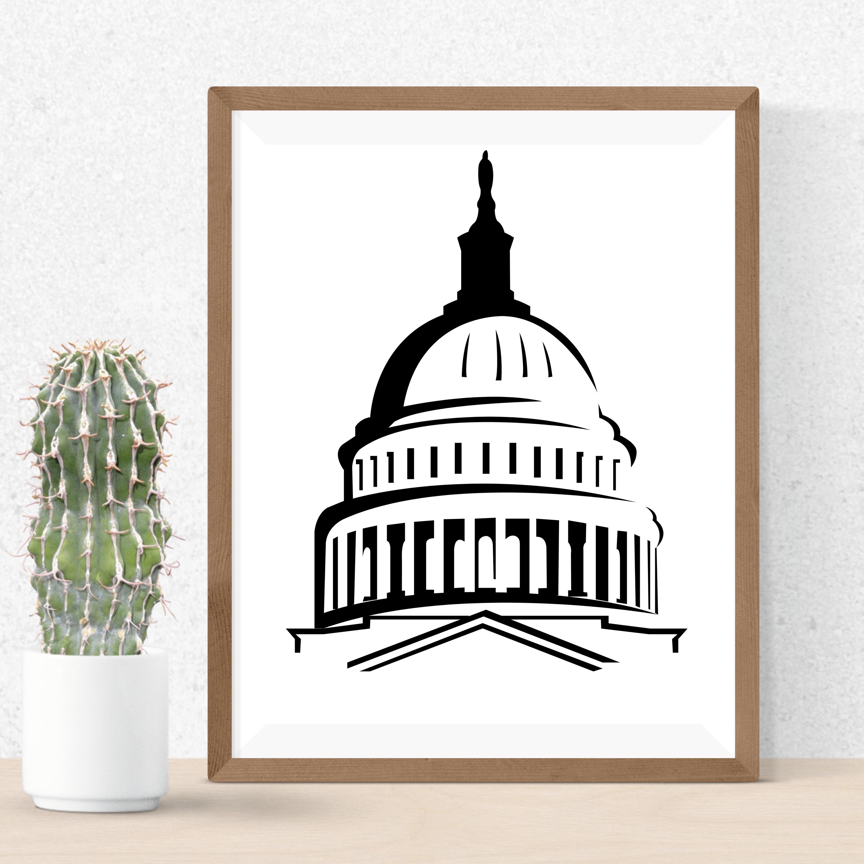 Washington D.C. Bundle PNG SVG File - Download Plotter File - Plotter ...