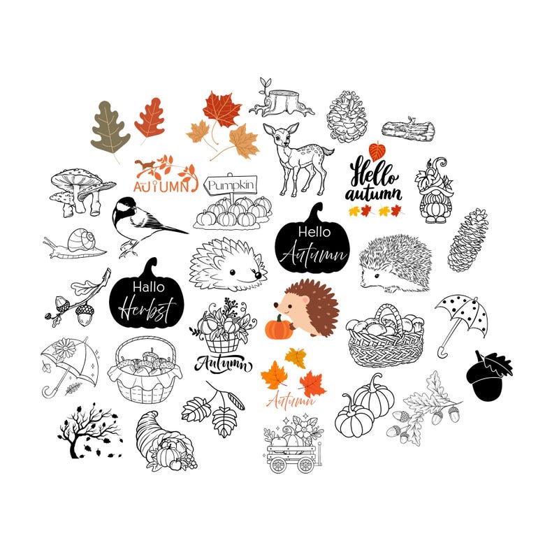 Plotterdatei herbst - Etsy.de