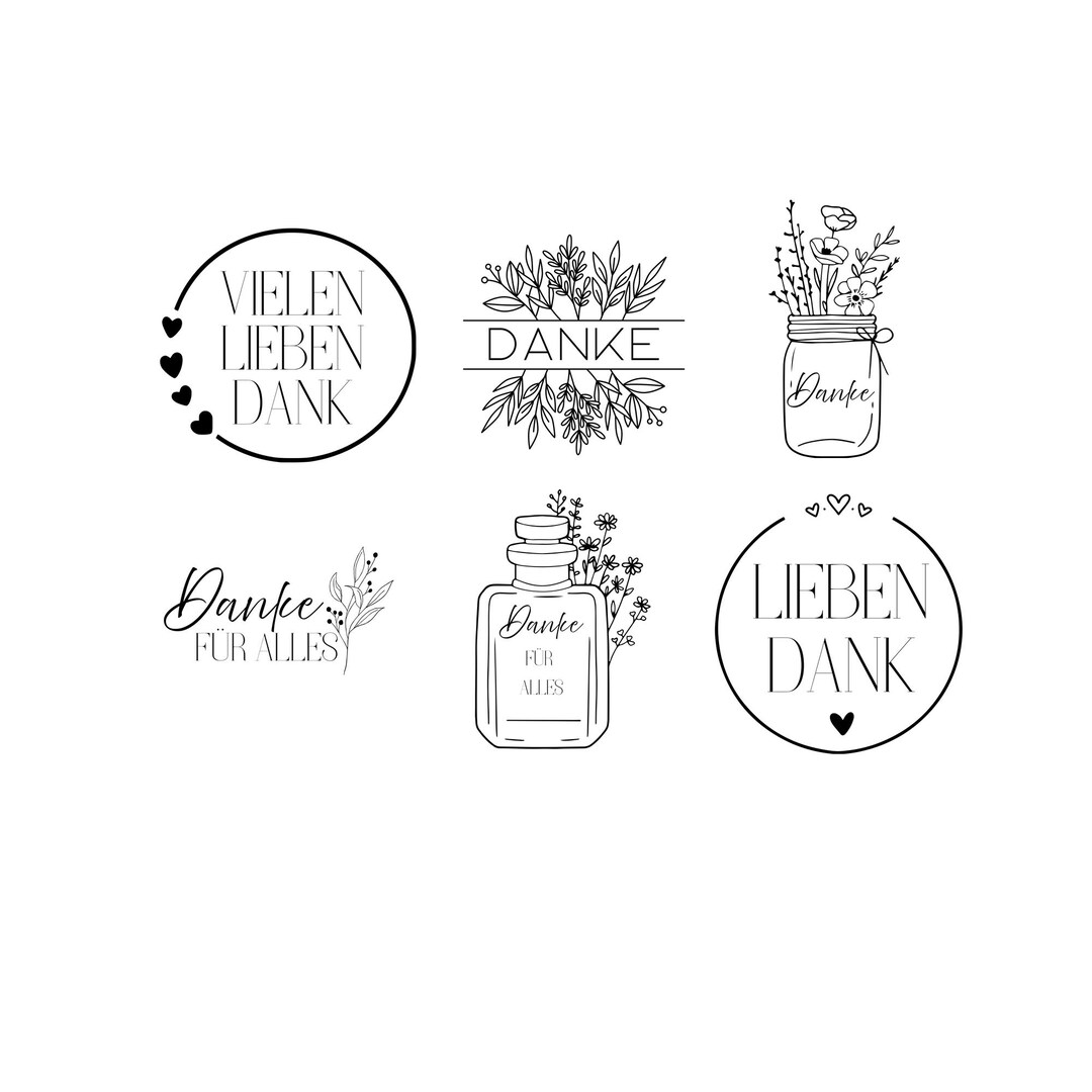 Thank You Bundle PNG SVG File - Download Plotter File - SVG PNG File ...