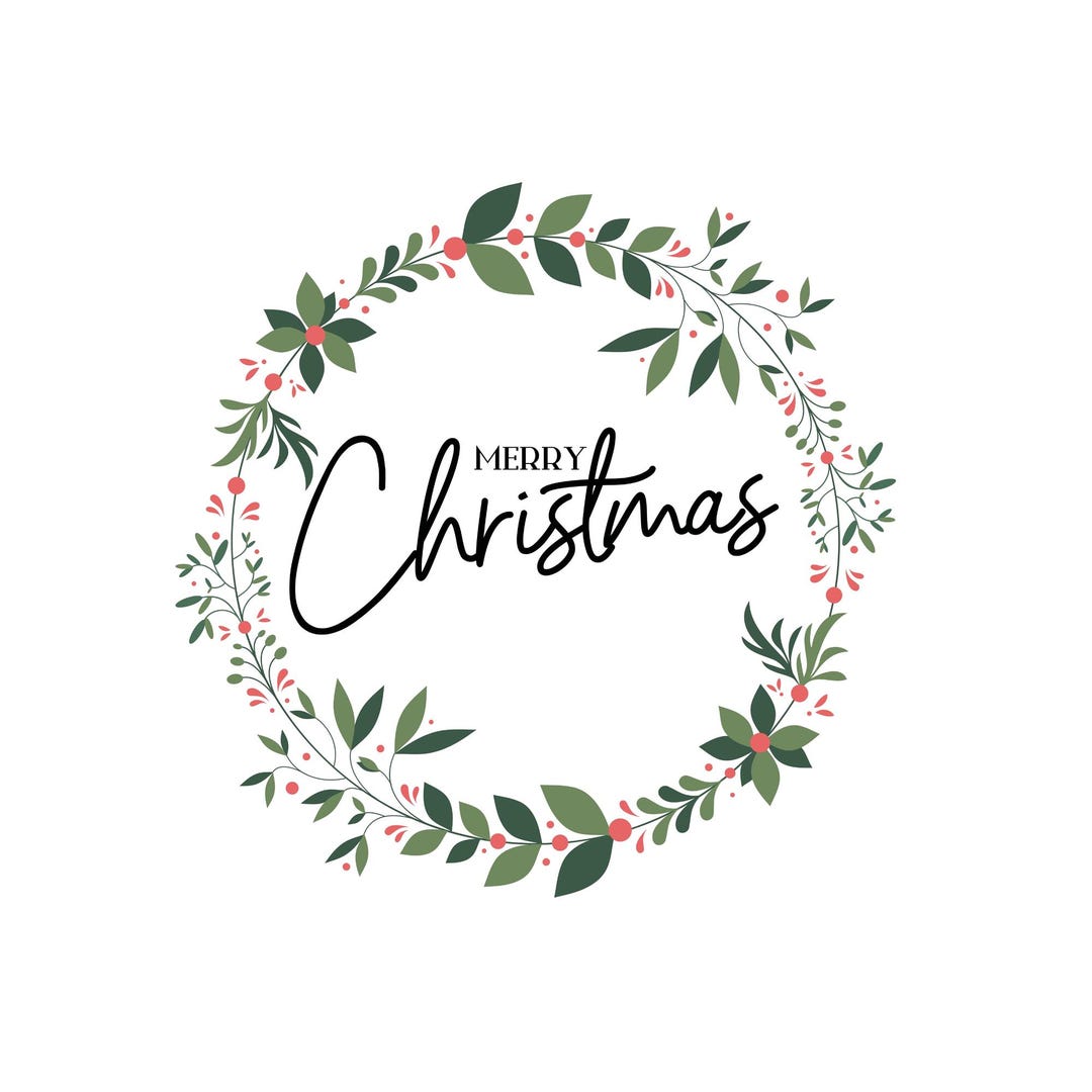 Christmas Wreath SVG File - SVG Download File - Christmas Christmas ...