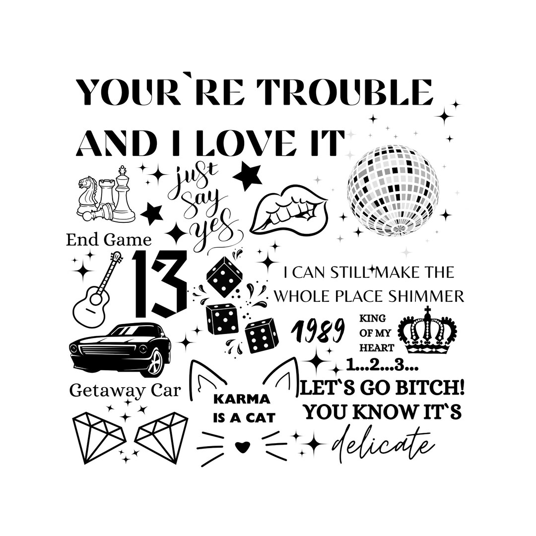 Taylor SVG File SVG Download File Getaway Car TS Taylor Swift New York ...