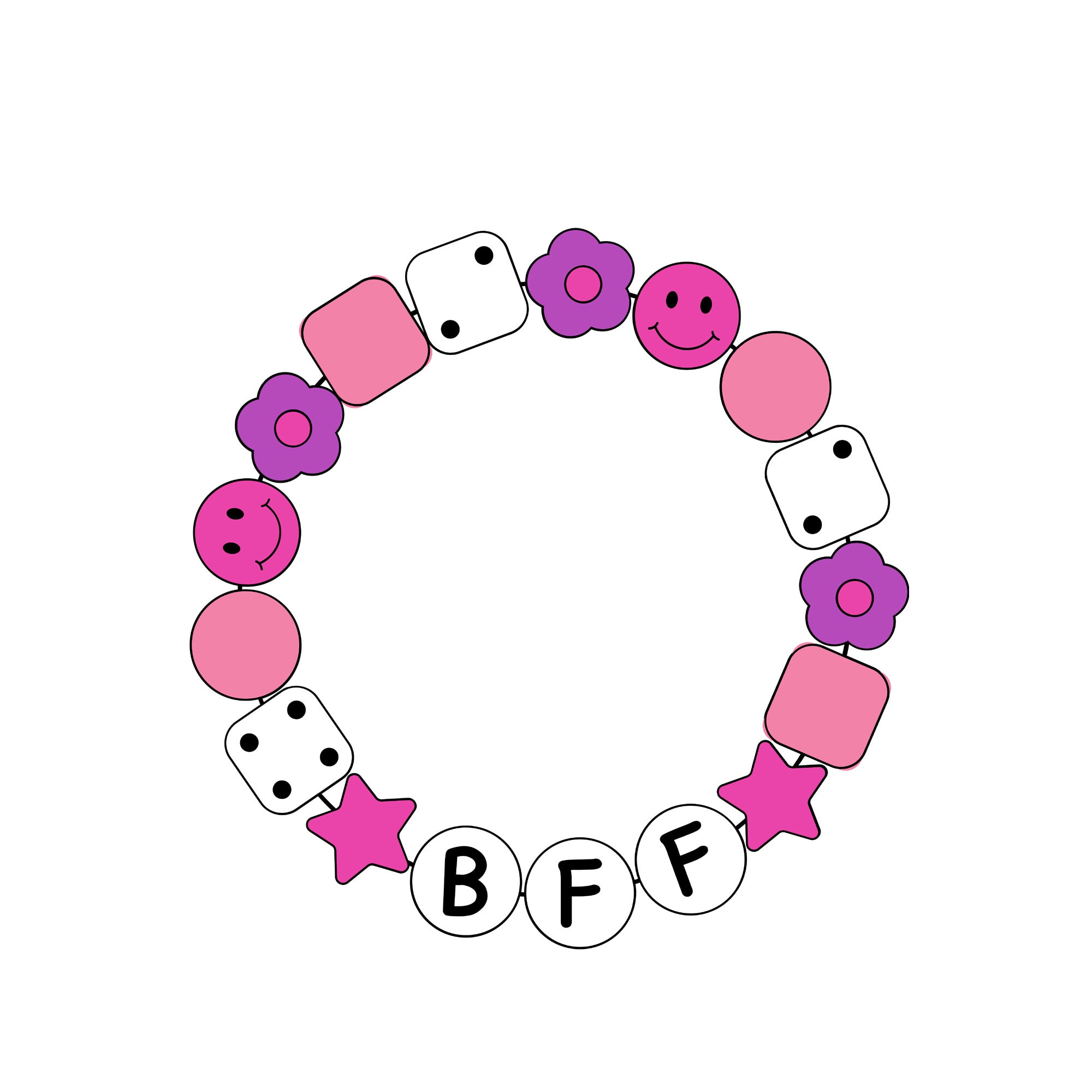 Friendship Bracelets Bff Friends SVG Download File Friendship Bracelet ...