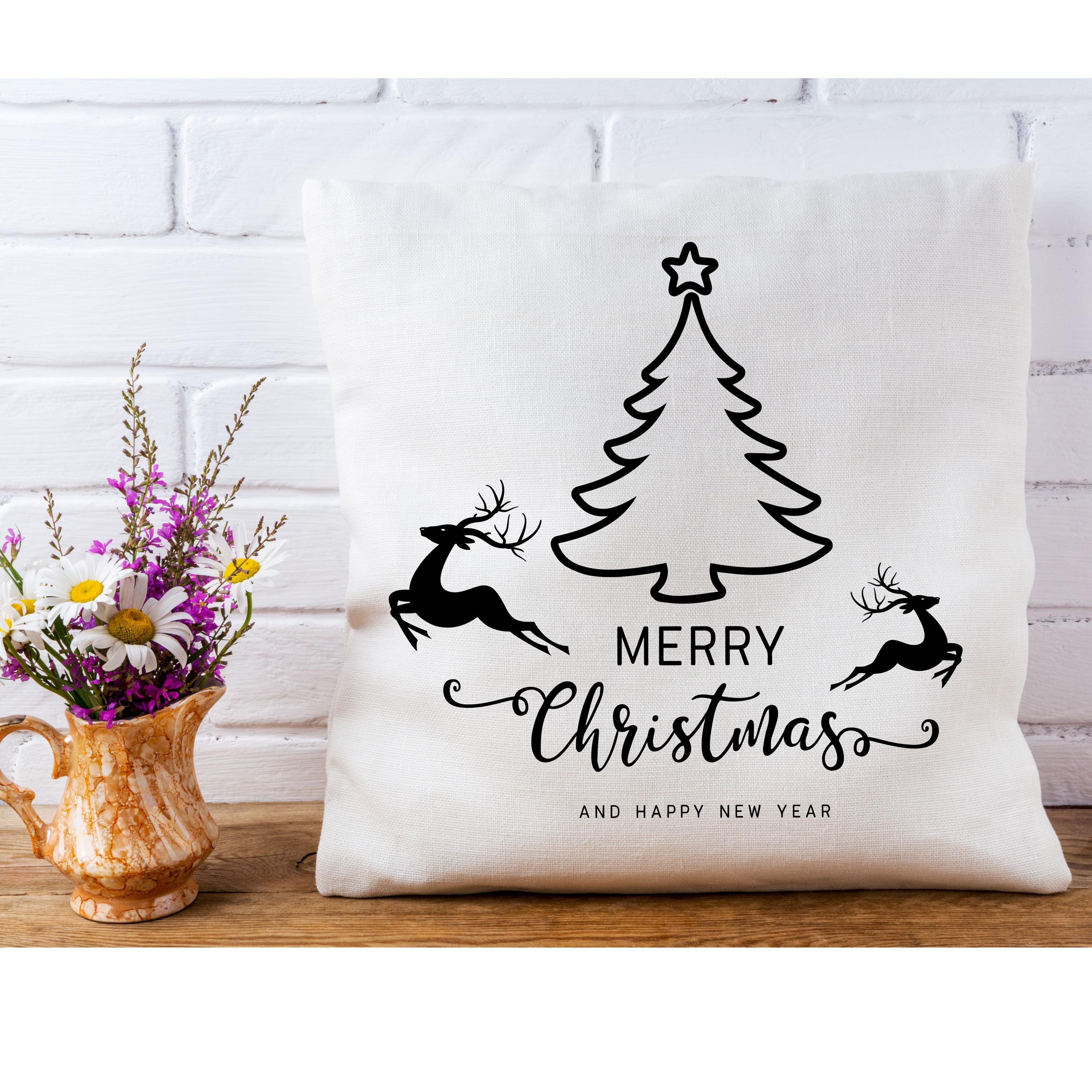 Merry Christmas and Happy New Year SVG - SVG Download File - Plotter ...