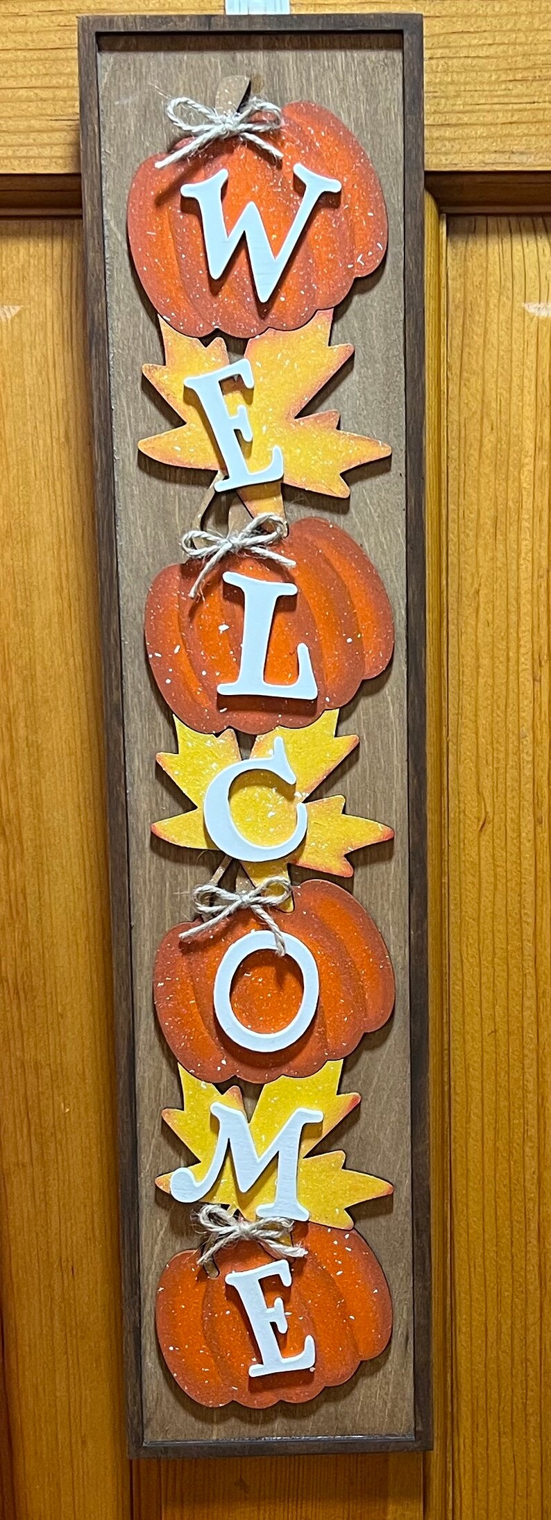 Fall Welcome Wood Sign, Fall Wood Sign, Fall Wood Decor, Fall Leaf Wood ...