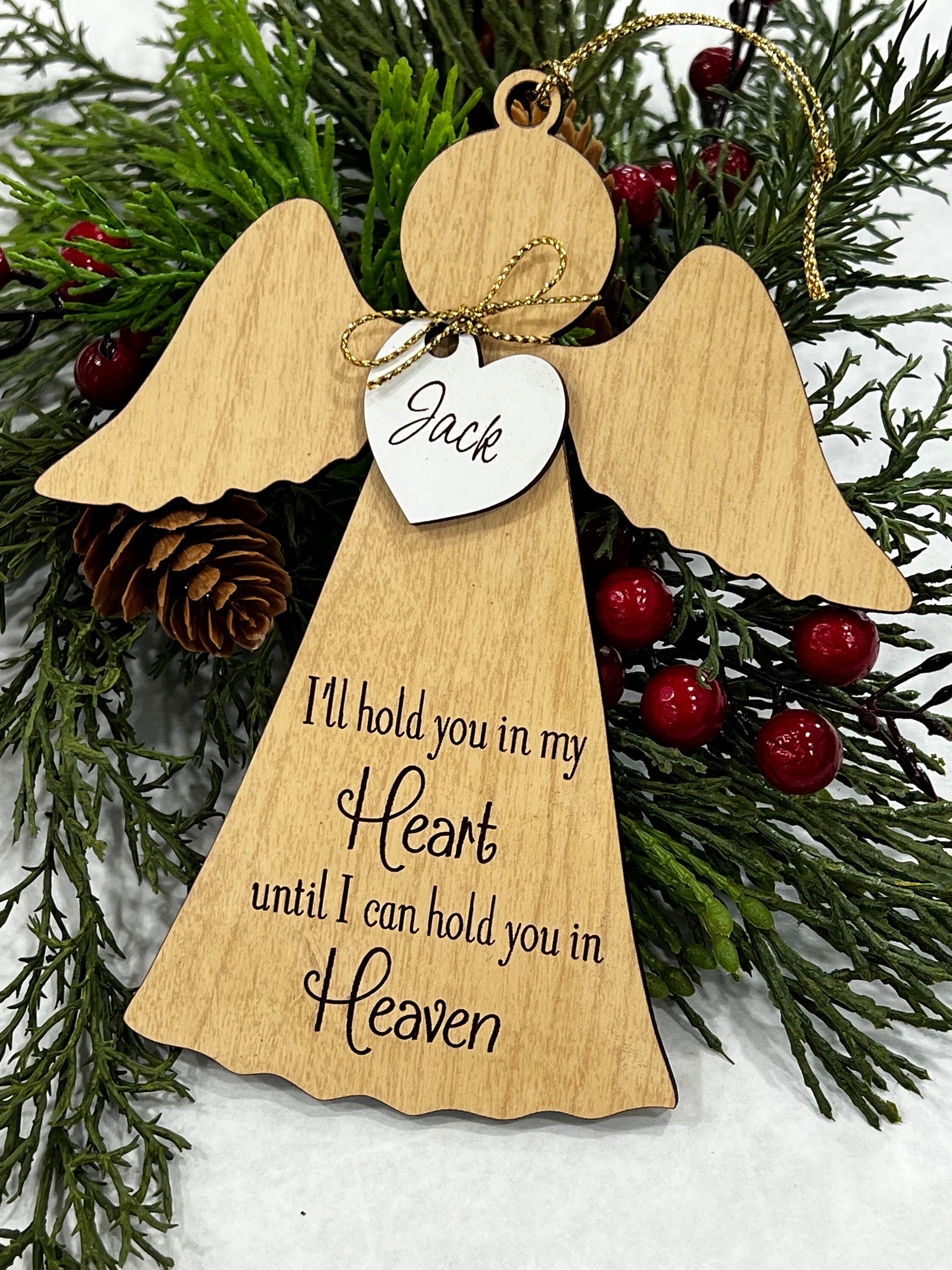 Personalized Memorial Angel | Memorial Angel Christmas Ornament ...