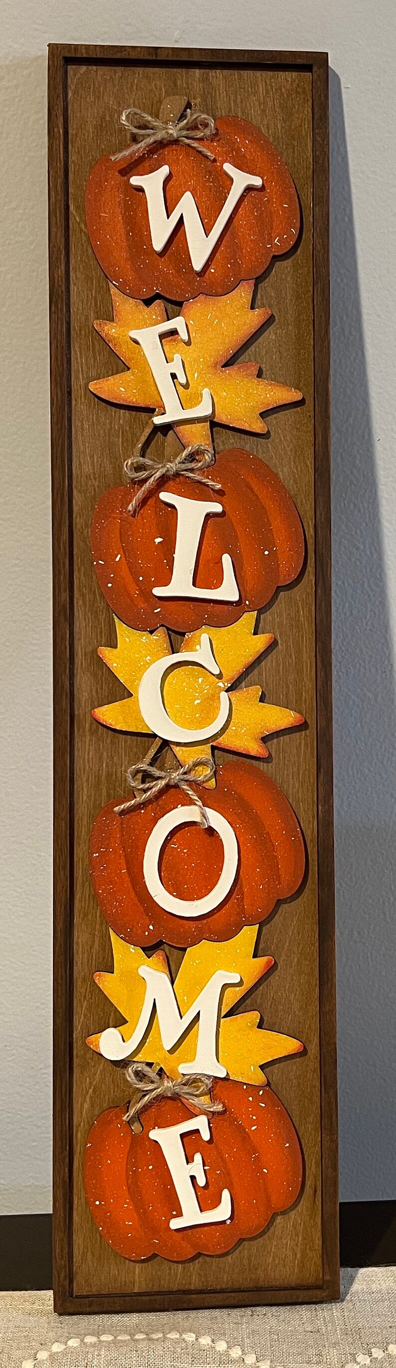 Fall Welcome Wood Sign, Fall Wood Sign, Fall Wood Decor, Fall Leaf Wood ...