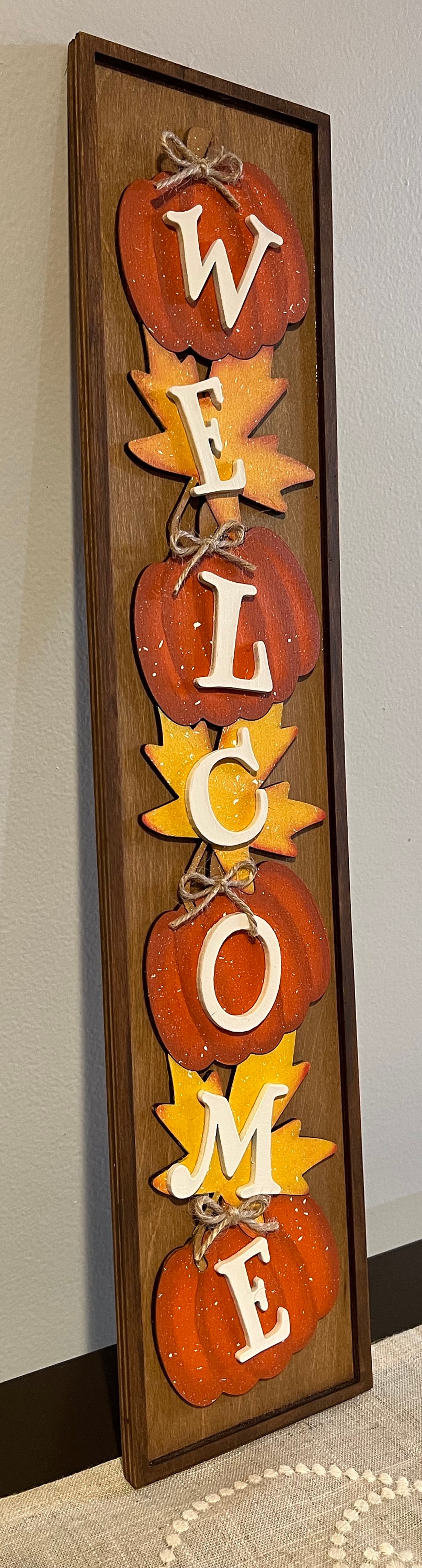 Fall Welcome Wood Sign, Fall Wood Sign, Fall Wood Decor, Fall Leaf Wood ...
