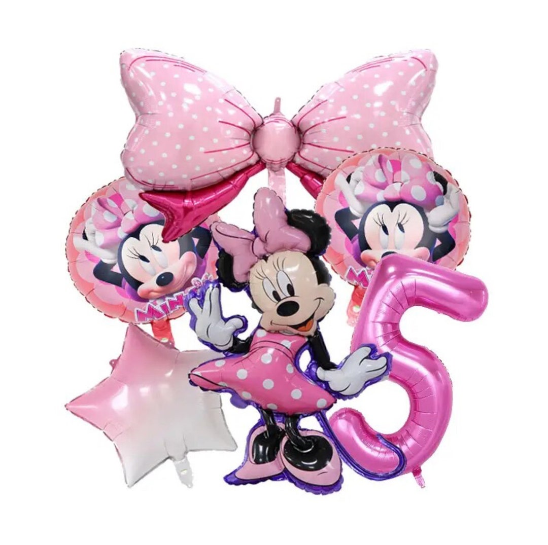 6PC Minnie Mouse Balloon Bundle - Etsy