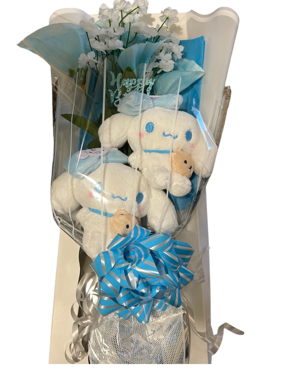 Cinnamoroll Flower Bouquet With Matching Plushie - Etsy