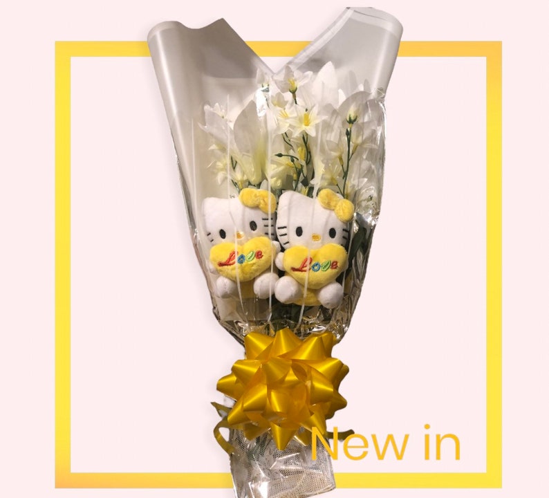Yellow Hello Kitty Flower Bouquet - Etsy