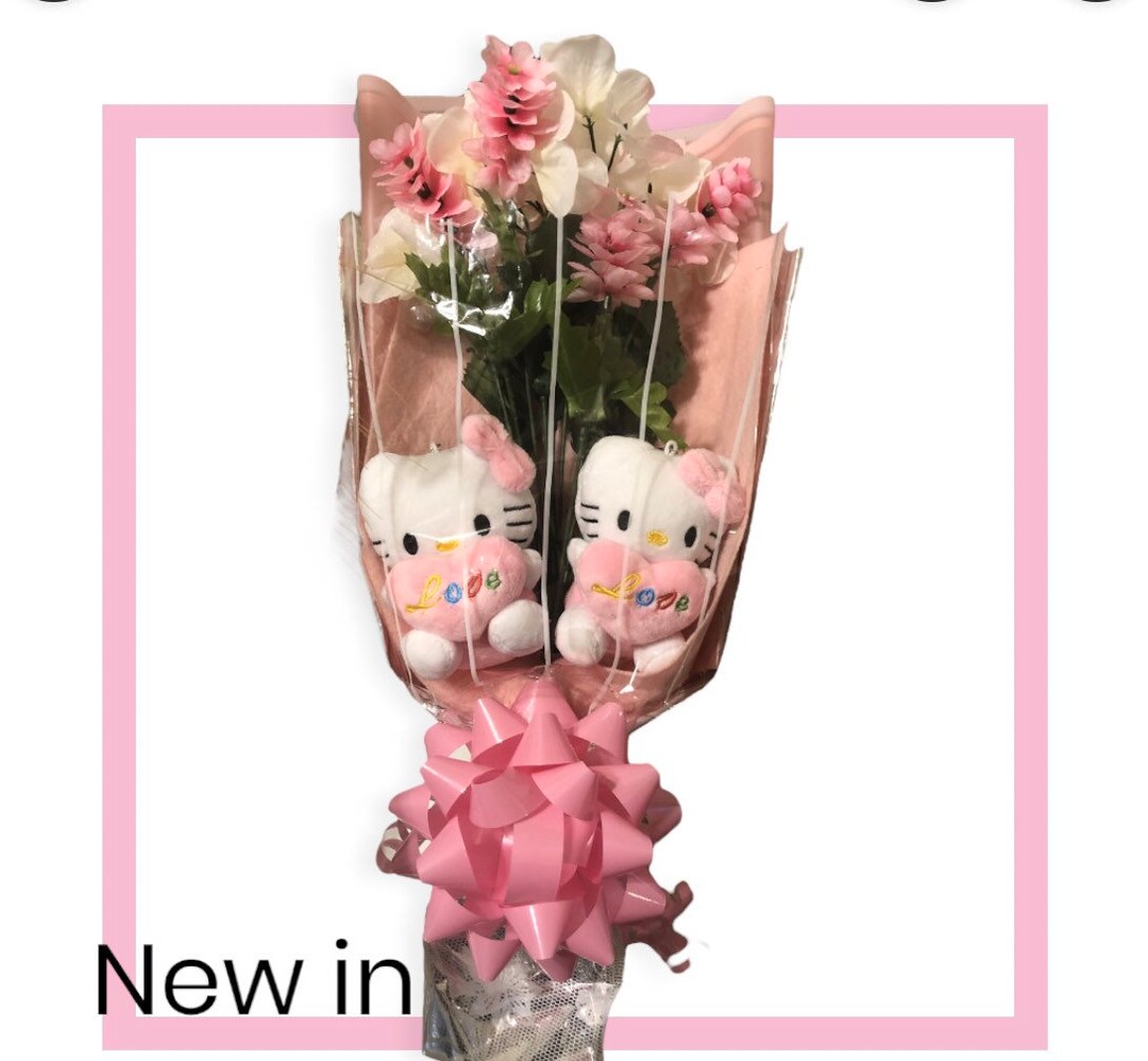 Hello Kitty Flower Bouquet - Etsy