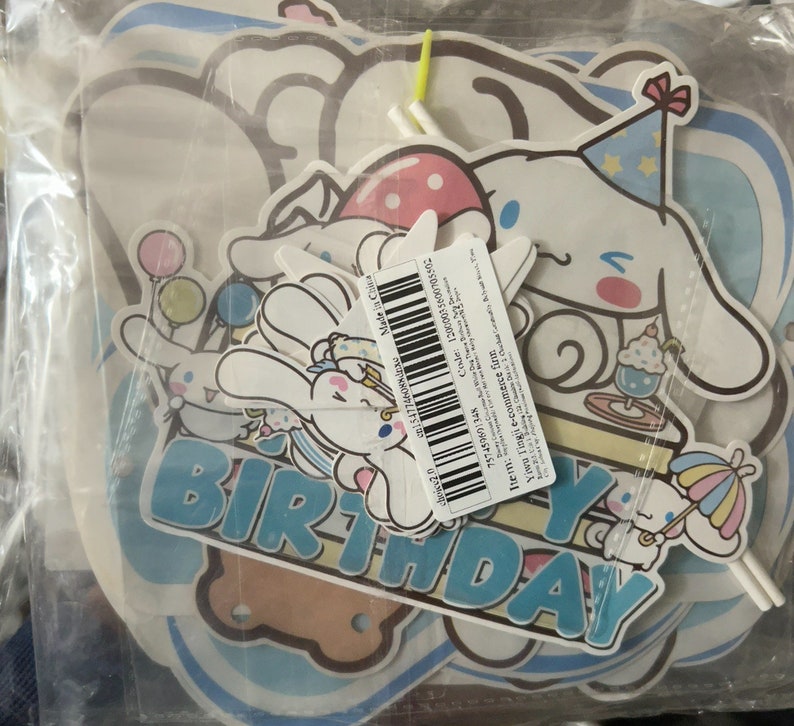 26pc Cinnamoroll Happy Birthday Decorations - Etsy