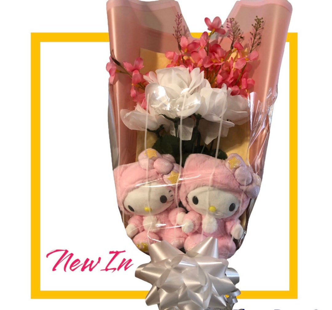 Hello Kitty Flower Bouquet - Etsy