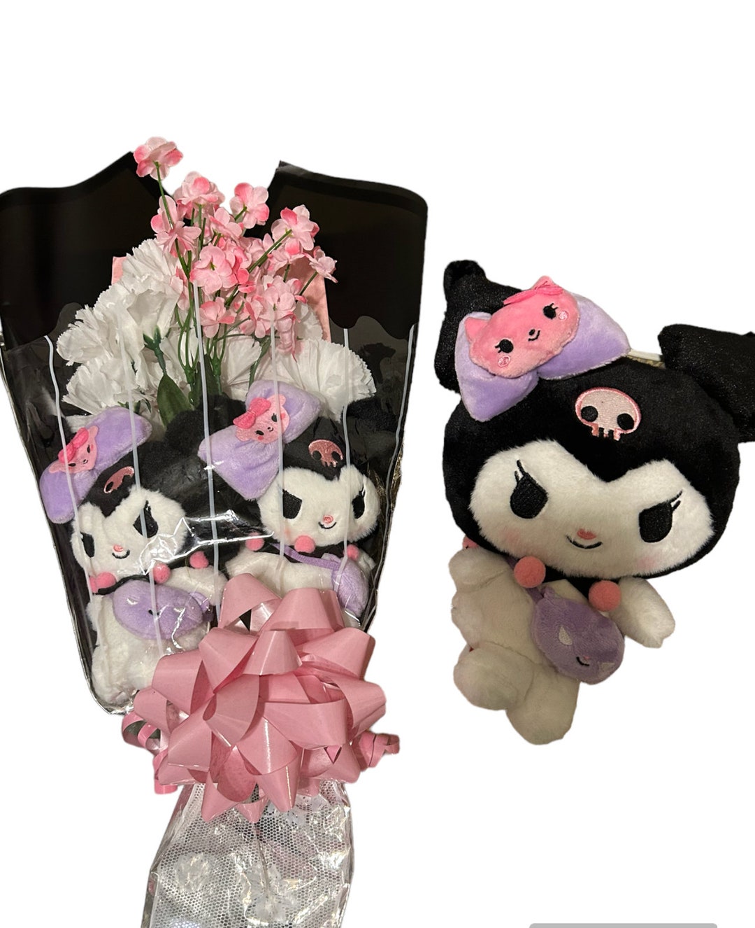 Kuromi Flower Bouquet With Matching Plushie - Etsy UK