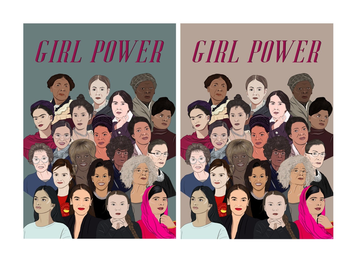 Girl Power Feminism Downloadable Poster - Etsy