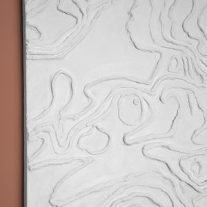 Contour Art Personalised Contour Map Lines 3D Painted & - Etsy