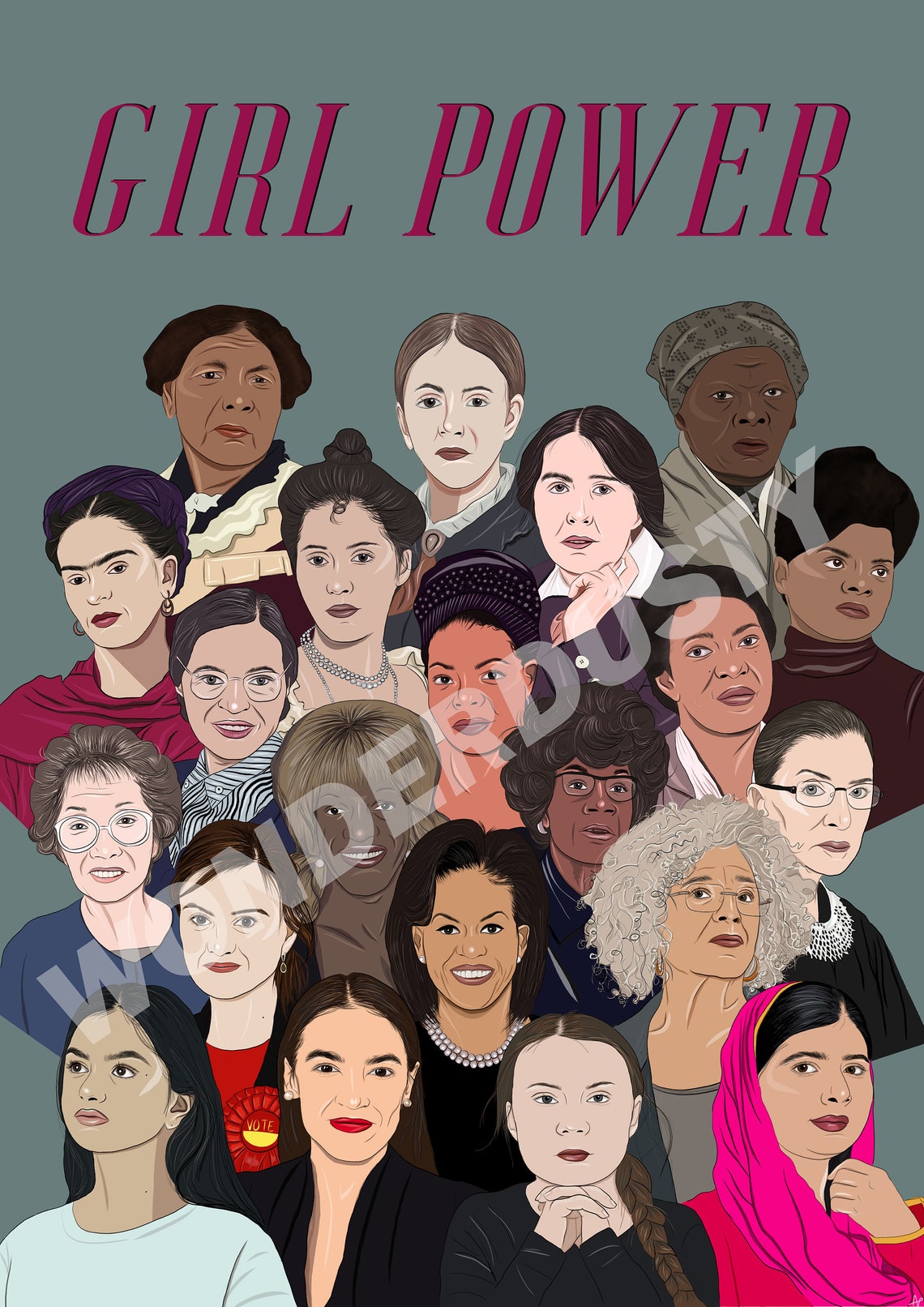Girl Power Feminism Downloadable Poster - Etsy