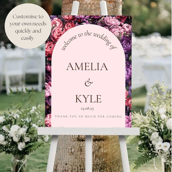 Editable Arch Entrance Template - Etsy