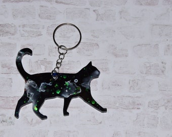Cat Resin Keychain | Etsy